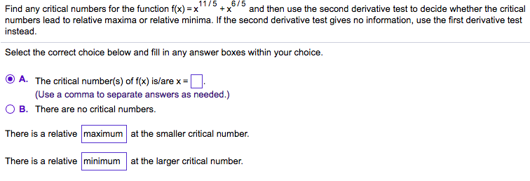Solved Find any critical numbers for the function | Chegg.com