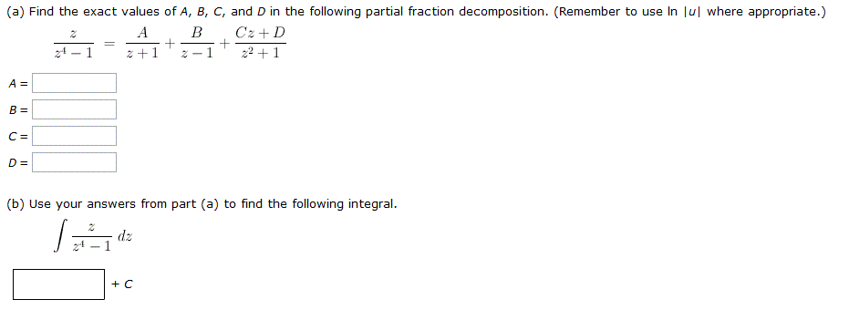 Solved Find the exact values of A, B, C, and D in the | Chegg.com