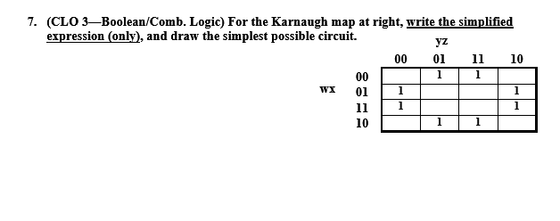 Solved 5. (CLO 3-Boolean/Comb. Logic) Write the Boolean | Chegg.com
