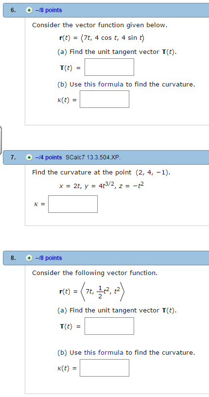 Solved Consider The Vector Function Given Below R T