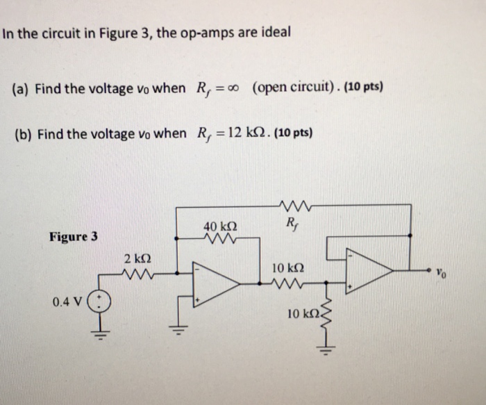 Solved In the circuit in Figure, the op-amps are ideal | Chegg.com