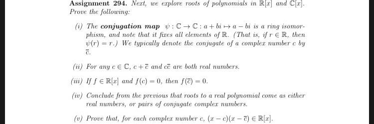 Solved Assignment 294. Next, we explore roots of polynomials | Chegg.com