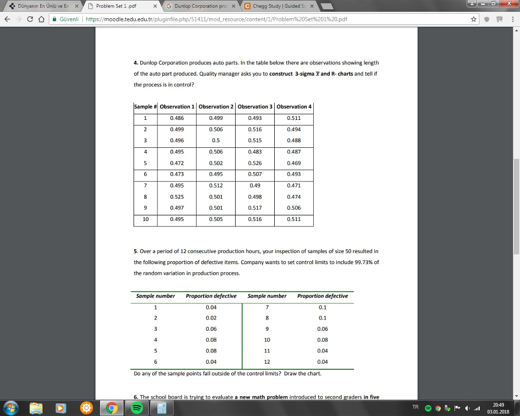 Solved ぐDünyanin En Unlü ve En × y D Problem Set 1 .pdf X | Chegg.com