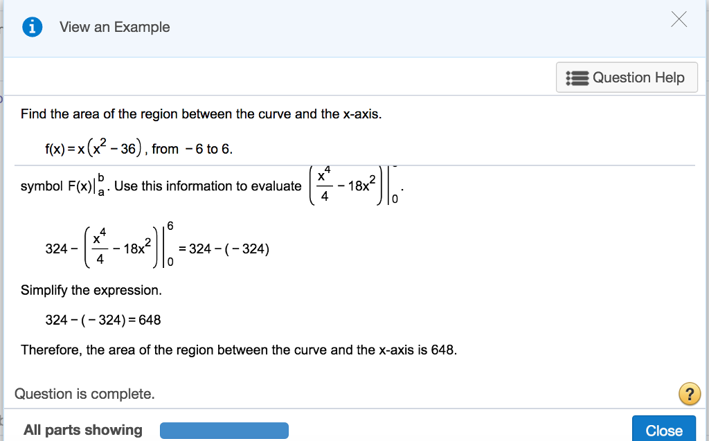 Solved 6.4.8 Find the area of the region between the curve | Chegg.com