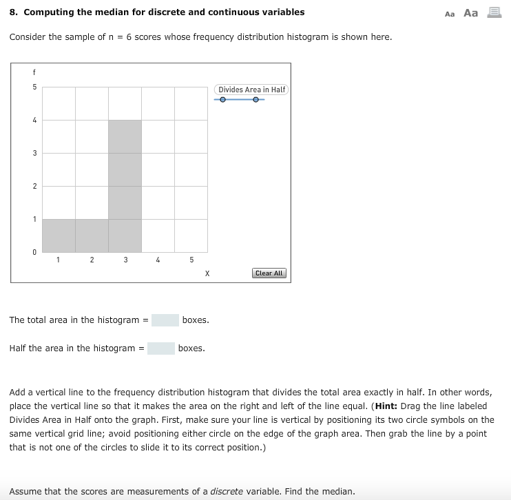 Solved 8. Computing the median for discrete and continuous | Chegg.com