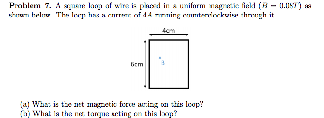 Solved A square loop of wire is placed in a uniform magnetic | Chegg.com