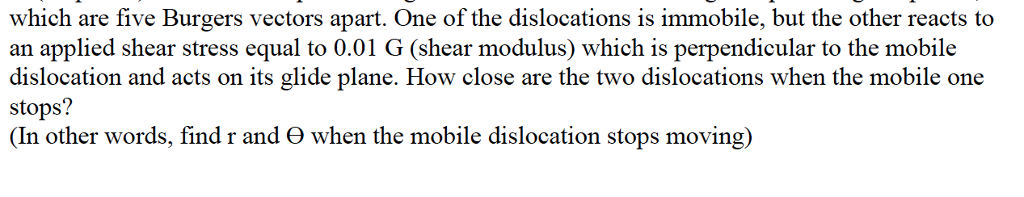 Consider two parallel edge dislocations of the same | Chegg.com