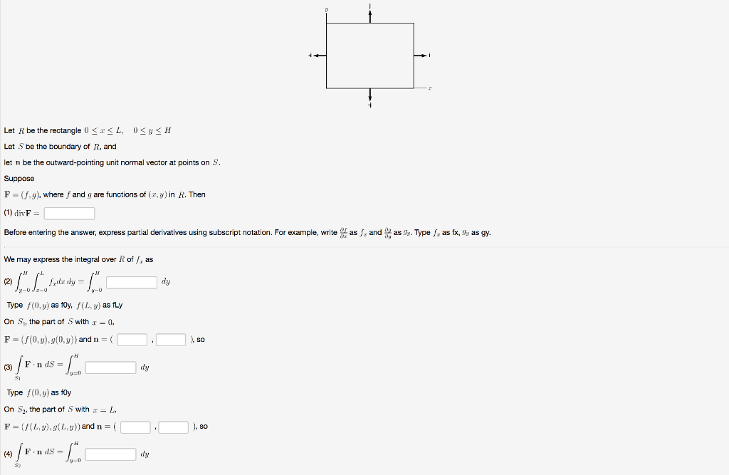Solved Let R be the rectangle 0L, yH Let S be the boundary | Chegg.com
