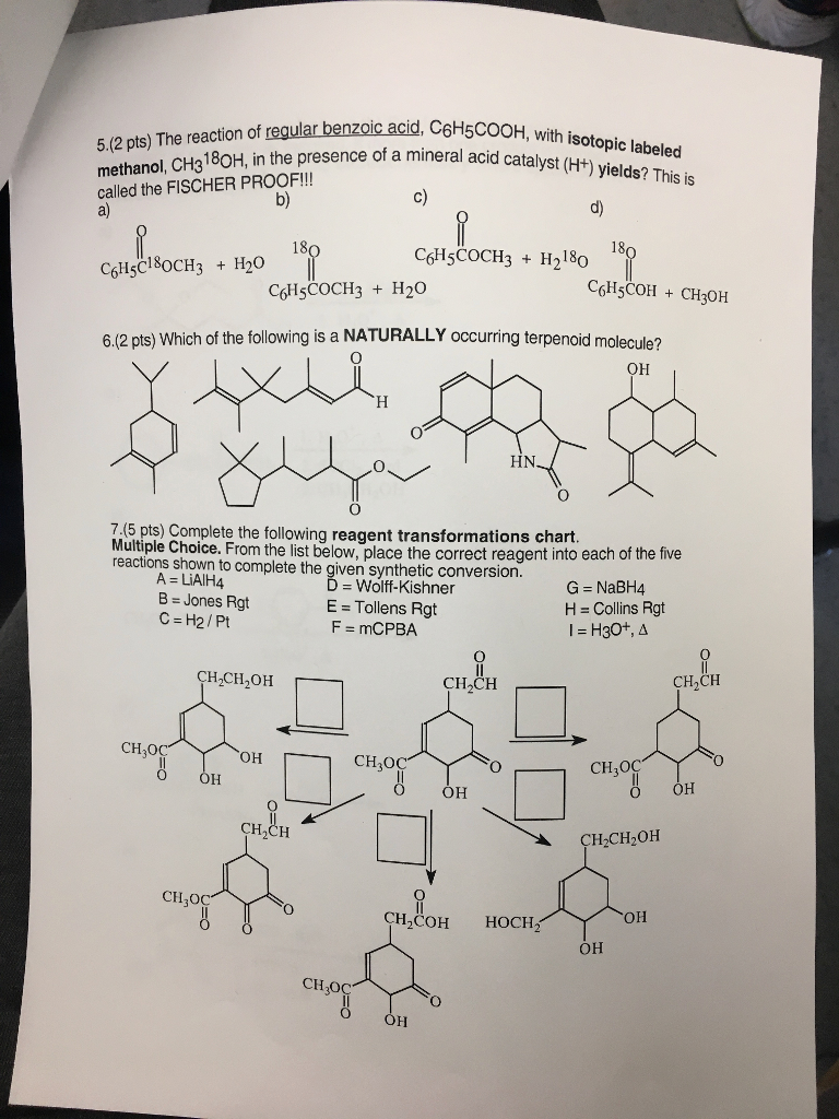 Solved CoH5COOH, with isotopic labeled nce of a mineral acid | Chegg.com