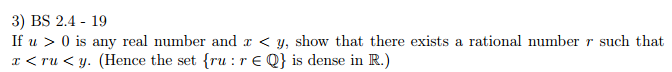 Solved If u > 0 is any real number and x