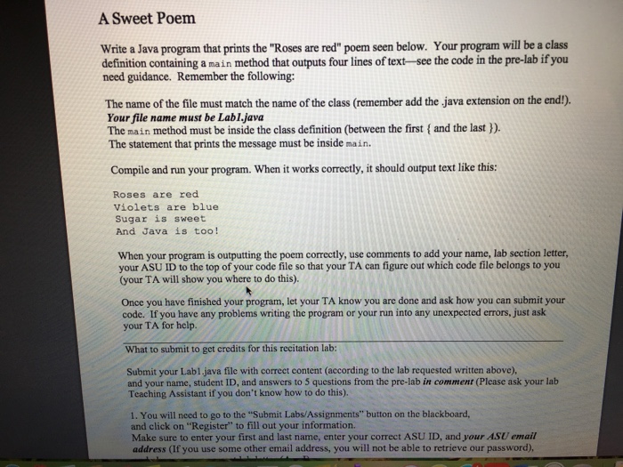 Solved Pre-laba Read the pre-lab and answer the questions | Chegg.com