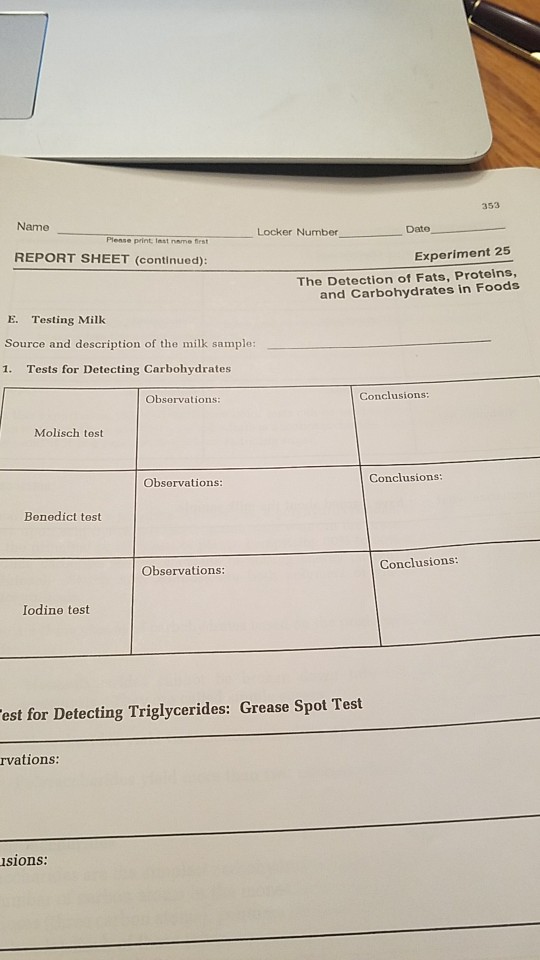 353 Name Locker Number- Date Plense print, lnst name | Chegg.com