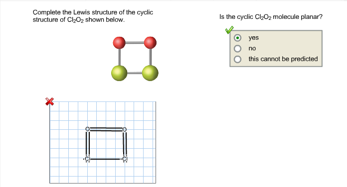 Solved Complete the Lewis structure of the cyclic structure | Chegg.com