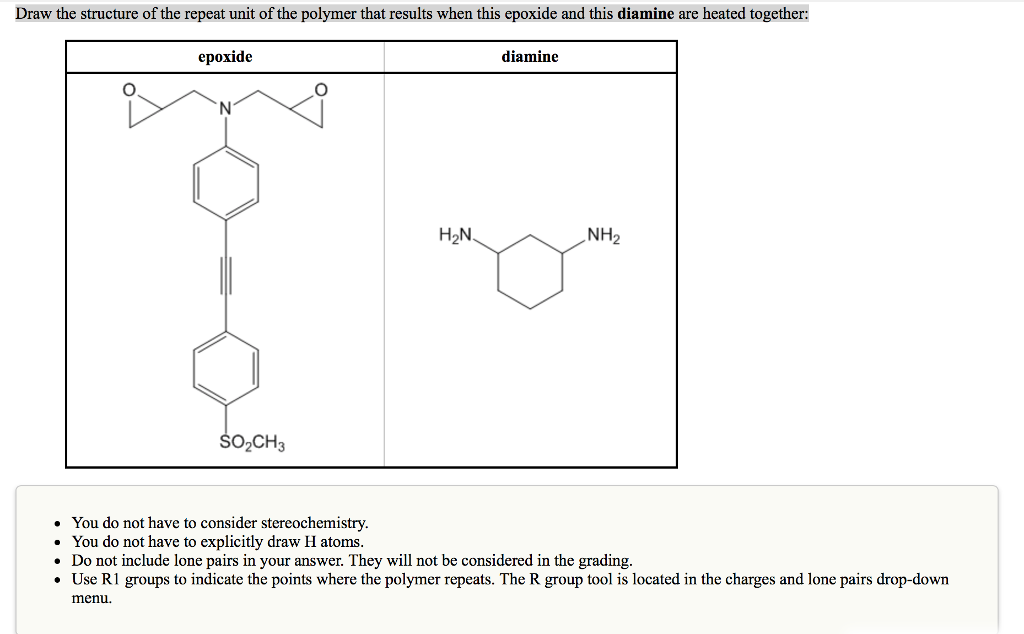 Solved Draw the structure of the repeat unit of the polymer | Chegg.com