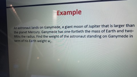 Solved An astronaut lands on Ganymede, a giant moon of | Chegg.com