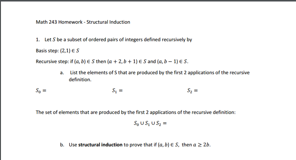 Solved Let S Be A Subset Of Ordered Pairs Of Integers