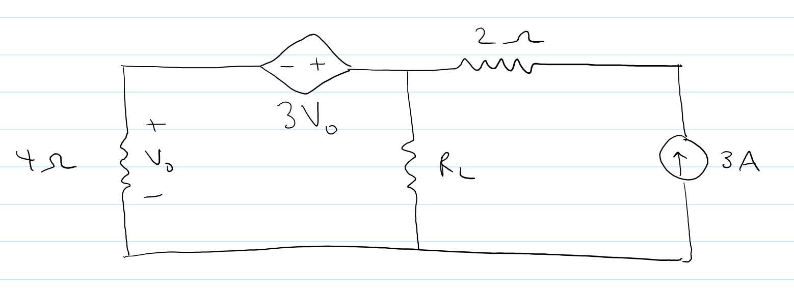 Solved In the following circuit, find RL such that it | Chegg.com