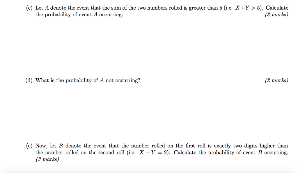 Solved 3. Consider an experiment that involves rolling a | Chegg.com