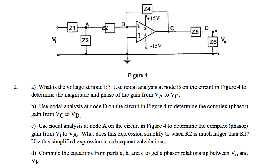 Solved Figure 4 What Is The Voltage At Node B Use Node 8405