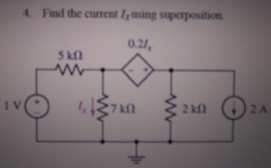 Solved Find the current Ix using superposition. | Chegg.com Solved Find the current Ix using superposition. | Chegg.com