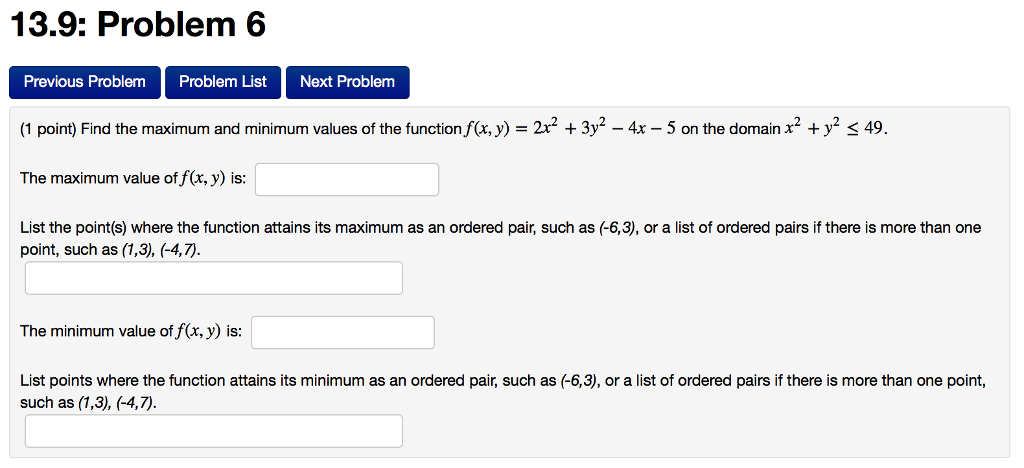 Solved 13.9: Problem6 Previous Problem Problem ListNext | Chegg.com