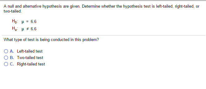 Solved A null and alternative hypothesis are given. | Chegg.com