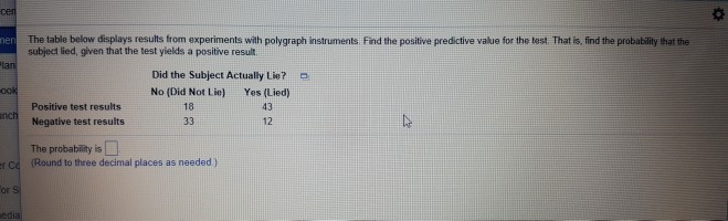 Solved C: The table below displays results from experiments | Chegg.com