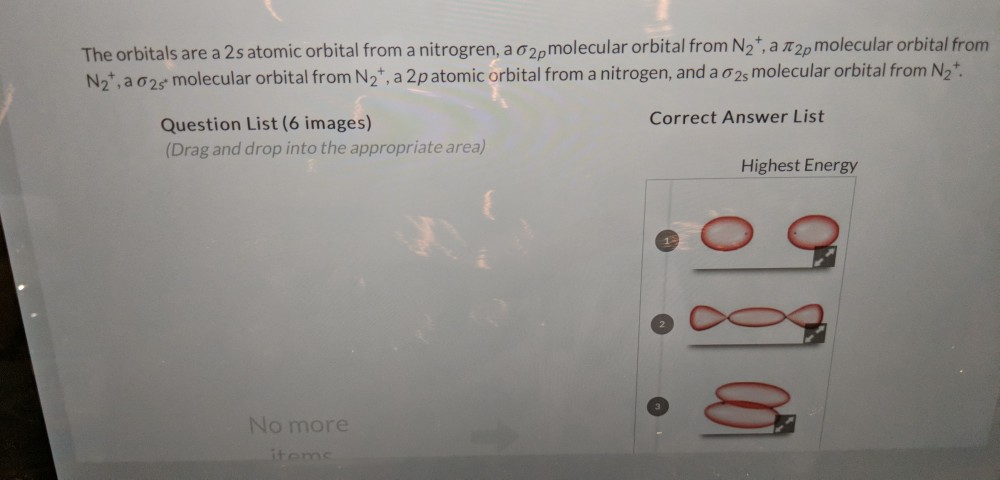 Solved The orbitals are a 2s atomic orbital from a | Chegg.com