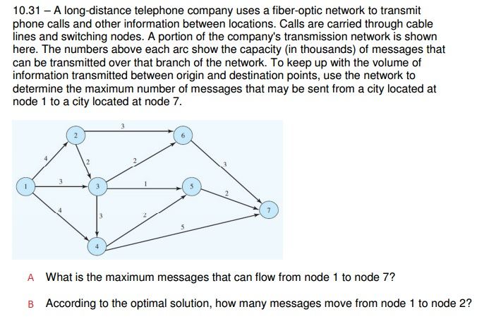 Solved 10.31 - A long-distance telephone company uses a | Chegg.com