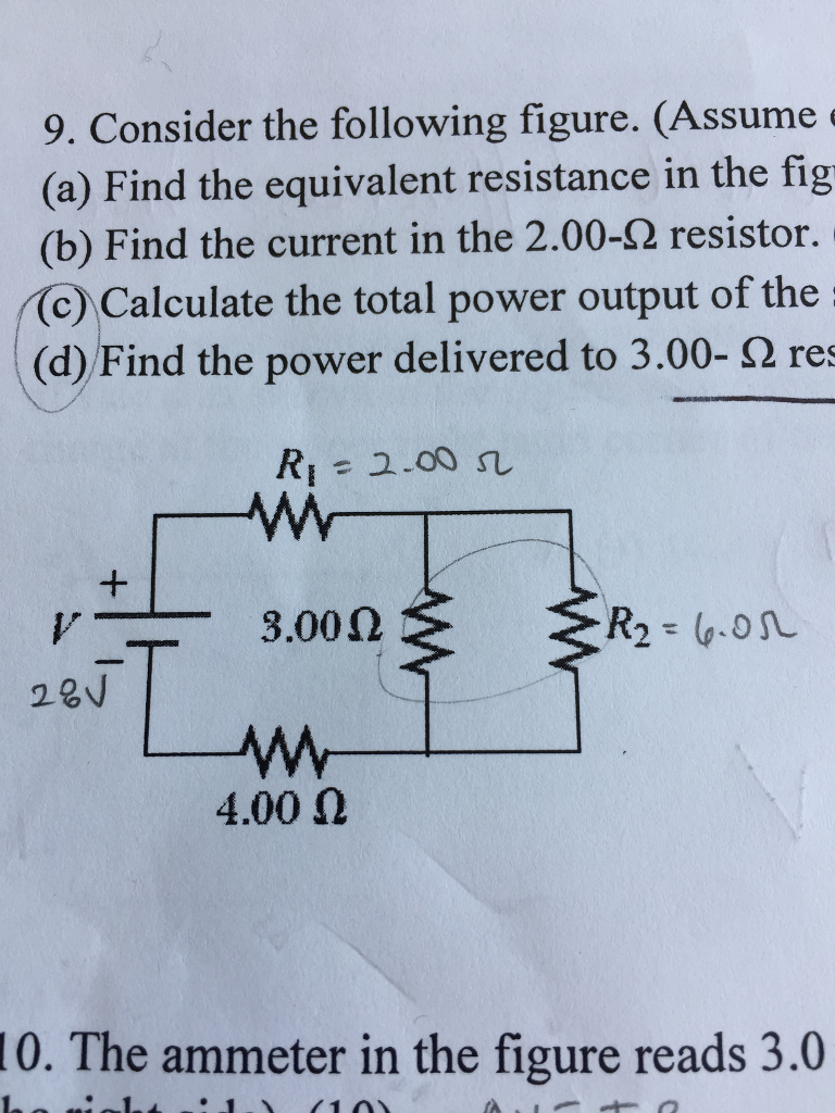 Solved Consider the following figure. (Assume V = 28.0 V V, | Chegg.com