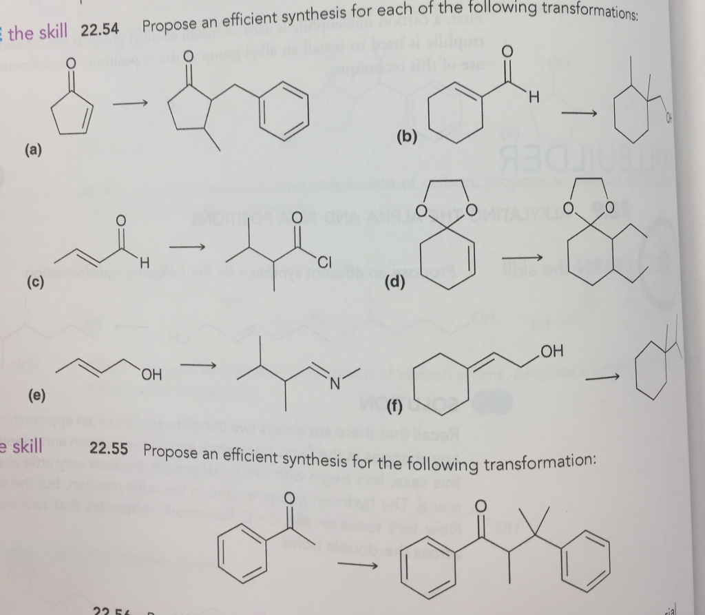 Solved Propose an efficient synthesis for each of the | Chegg.com