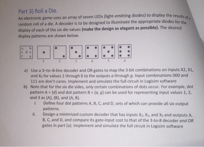 Solved An electronic game uses an array of seven LEDs | Chegg.com