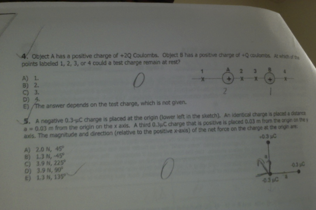 Solved Object A has a positive charge of +2Q Coulombs. | Chegg.com
