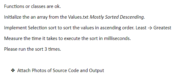 Solved Functions or classes are ok. Initialize the an array | Chegg.com