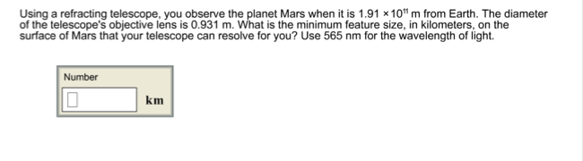 Solved Using a refracting telescope, you observe the planet | Chegg.com