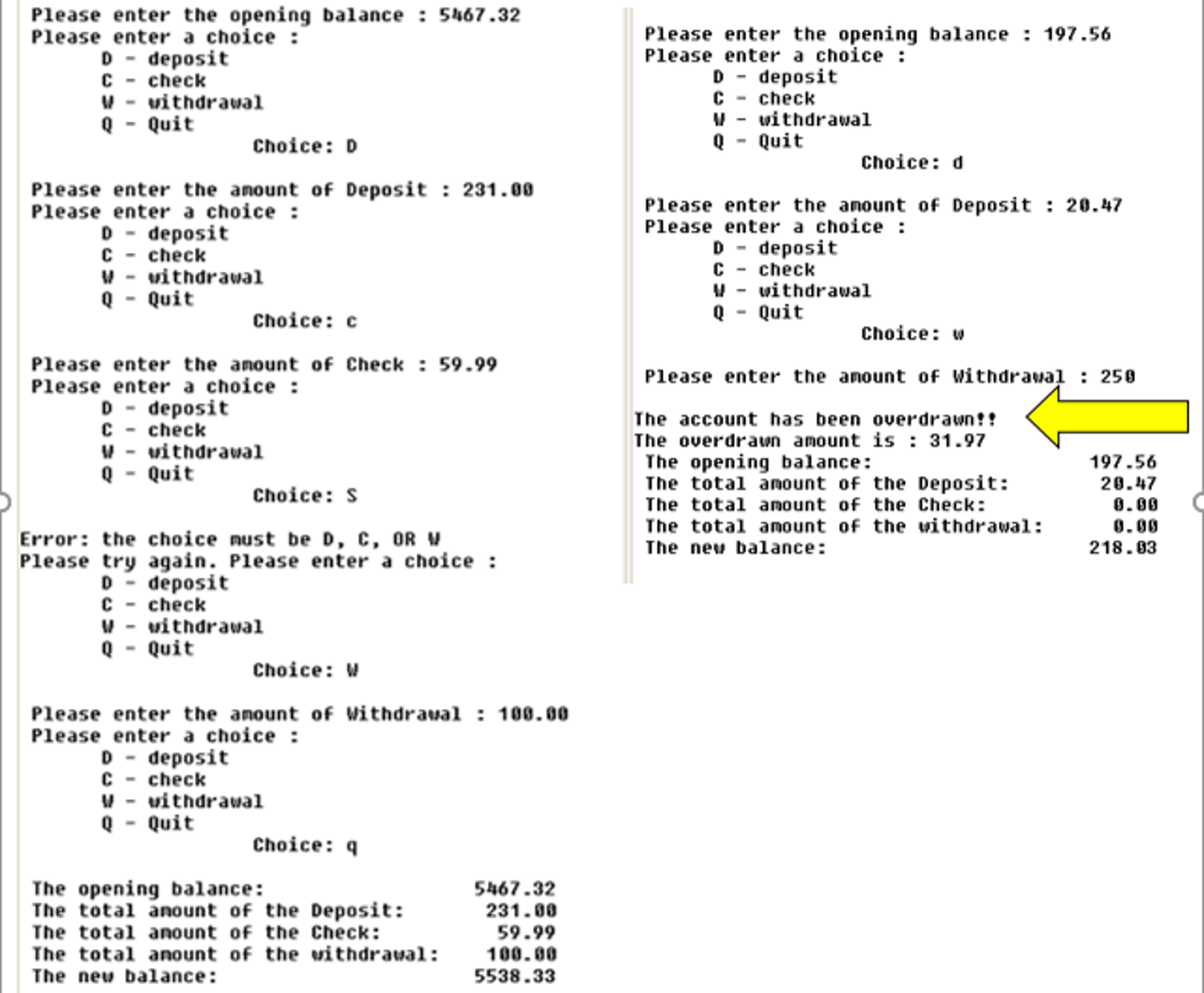Solved In a C ++ program Computerize a checkbook. Ask the | Chegg.com