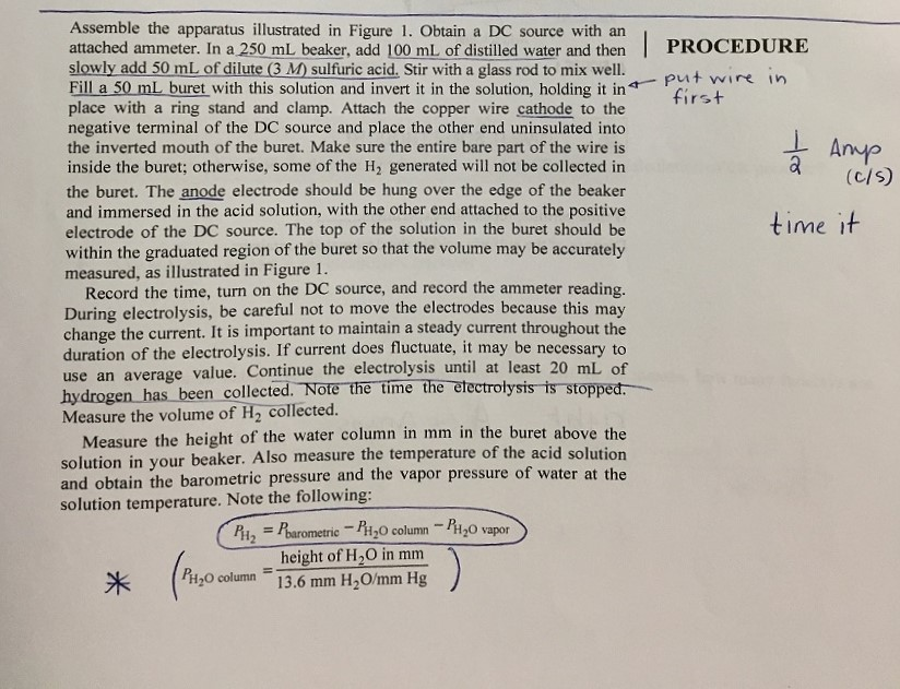 REPORT SHEET Electrolysis, the Faraday, and | Chegg.com