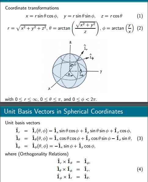 Solved Coordinate transformations x=rsin θ cos φ, y=rsin θ | Chegg.com