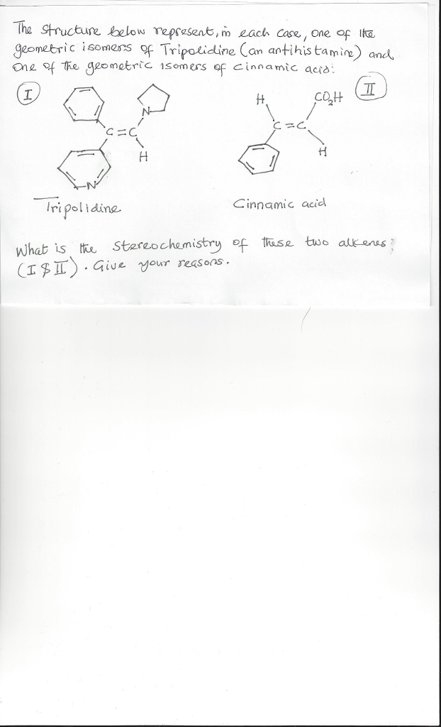Solved The structure below represent, in each case, one of | Chegg.com