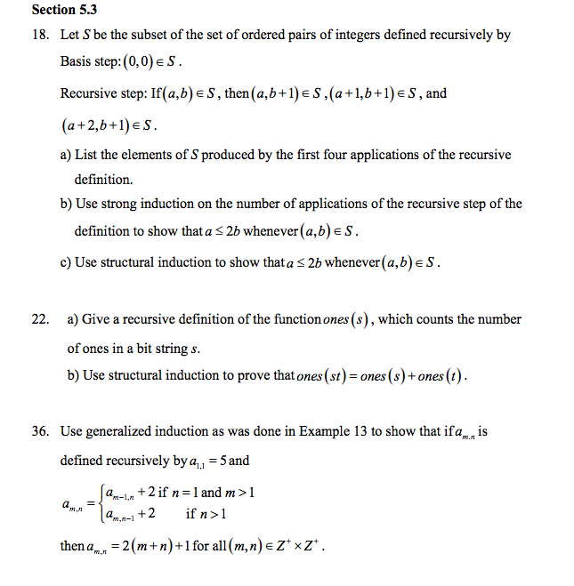 Solved Let S Be The Subset Of The Set Of Ordered Pairs Of
