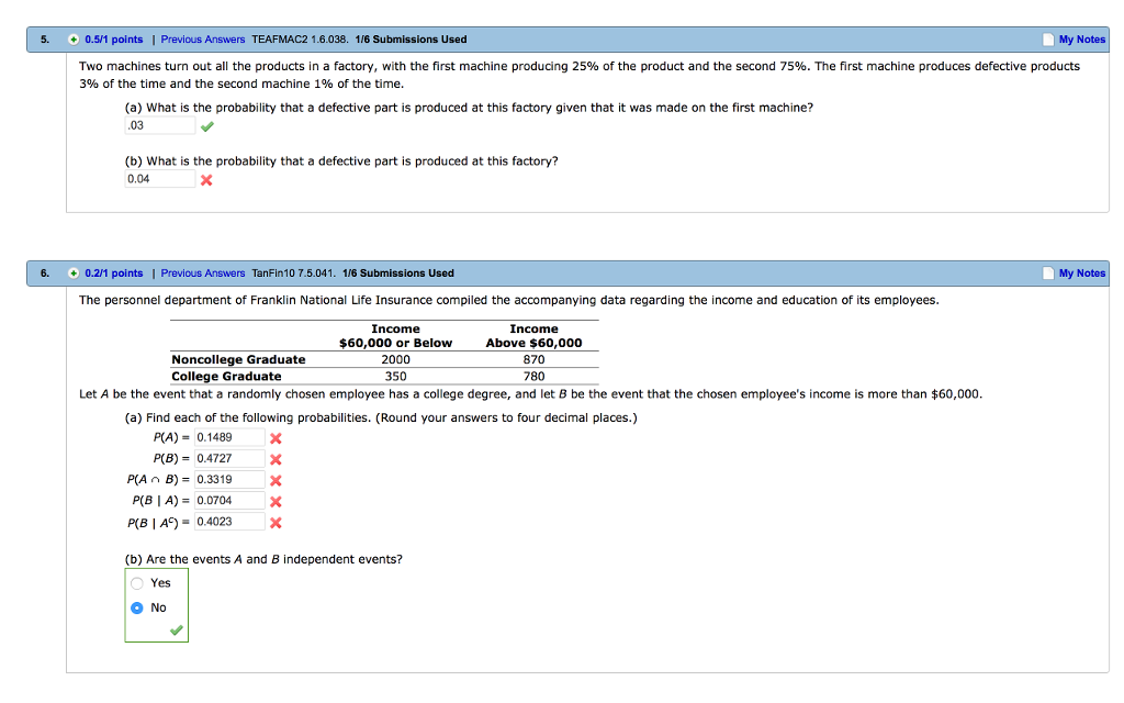 Solved Two machines turn out all the products in a factory, | Chegg.com