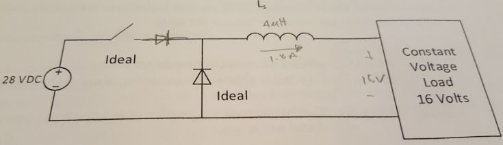 Solved switching circuit transients. A 28 V DC voltage | Chegg.com