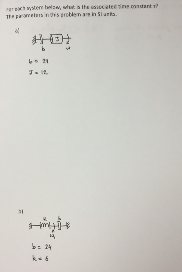 Solved For each system below, what is the associated time | Chegg.com