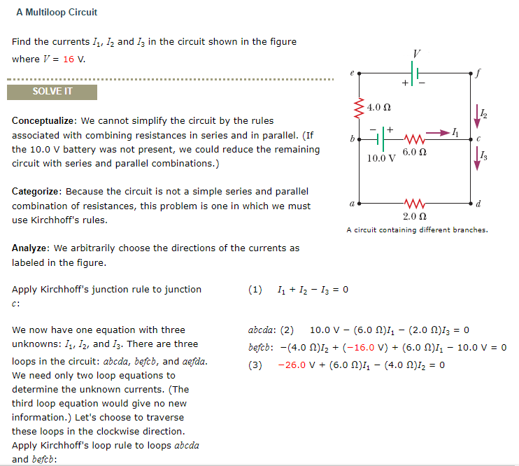 Solved A Multiloop Circuit Find the currents 11, /2 and I3 | Chegg.com