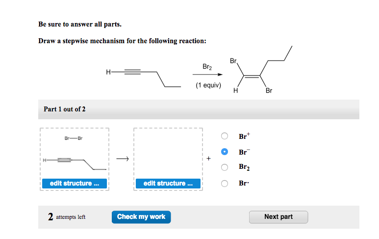 Solved Be sure to answer all parts. Draw a stepwise | Chegg.com