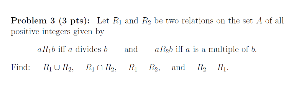 Solved Let R_1 and R_2 be two relations on the set A of all | Chegg.com