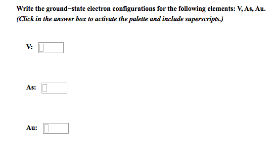 Solved Write the ground-state electron configurations for | Chegg.com