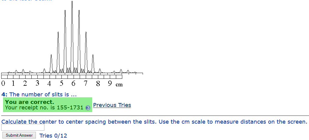 Solved Narrow, equally spaced vertical slits with equal | Chegg.com