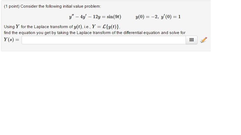 Solved Consider the following initial value problem: y" - | Chegg.com