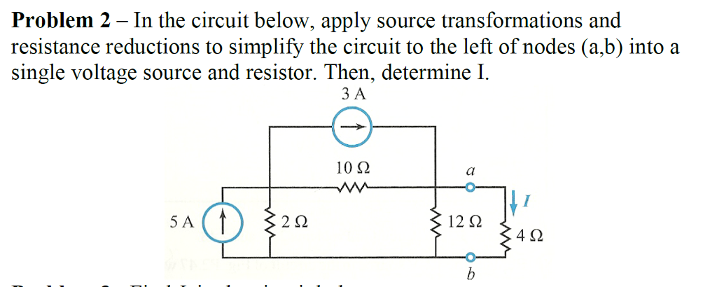 Solved In The Circuit Below Apply Source Transformations